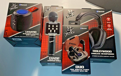 NEW The Voice DUO EARBUDS, SPEAKER W/LIGHTS, HEADPHONES, MICROPHONE-ALL ...