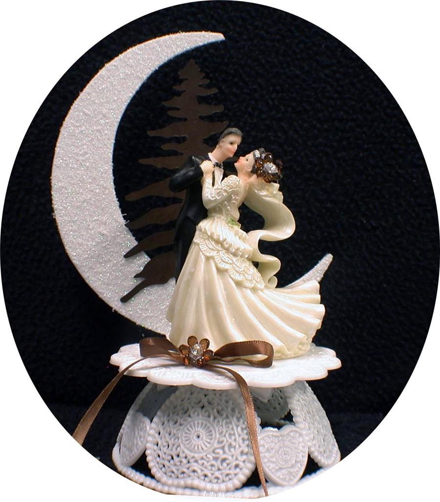 Rustic Chic Wedding Cake Toppers