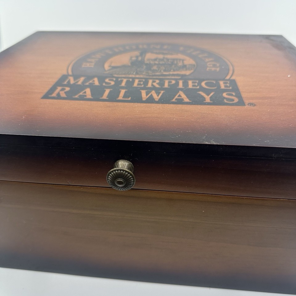 Hawthorne Village Masterpiece Railways Wooden Train Storage Box | eBay