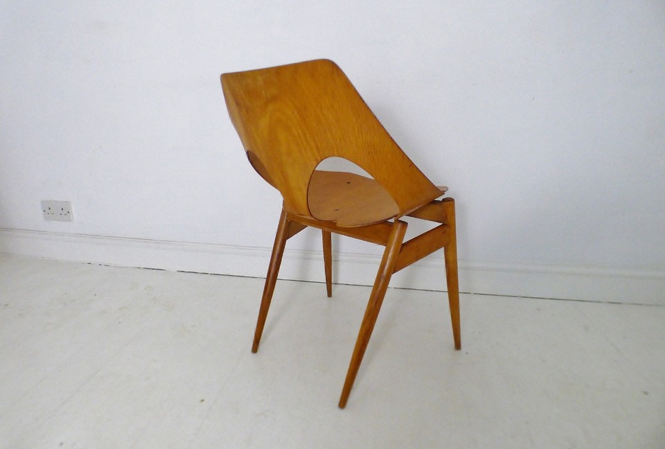 STUNNING SET 4 VINTAGE KANDYA CARL JACOBS JASON BENTWOOD DINING CHAIRS ...