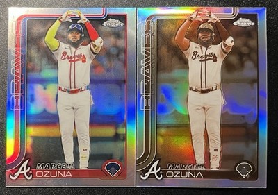 2025 Topps Chrome Refractor #250 Marcell Ozuna w/ Sepia Refractor (A ...