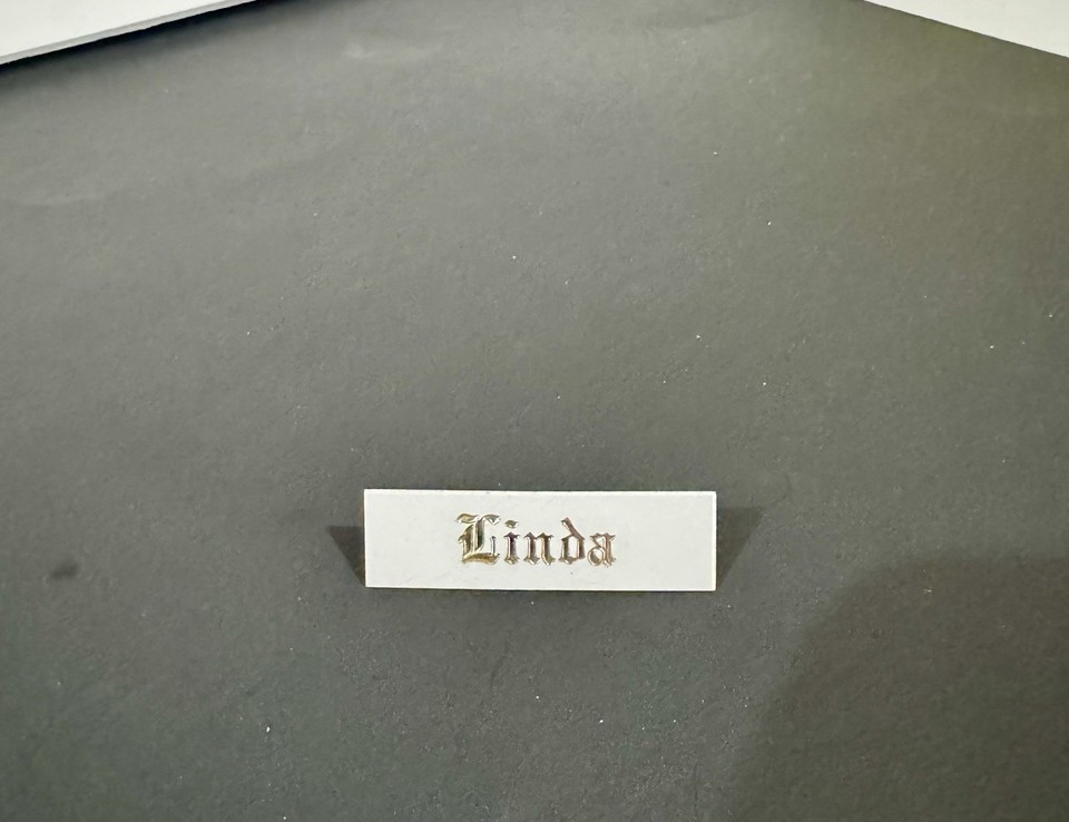 LINDA Personalized Lapel Pin Brooch Work VTG 60s | eBay