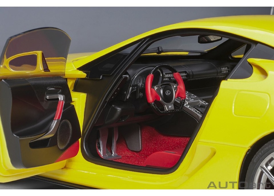 AUTOart 1/18 Lexus LFA Model Car Pearl Yellow Limited Edition New | eBay