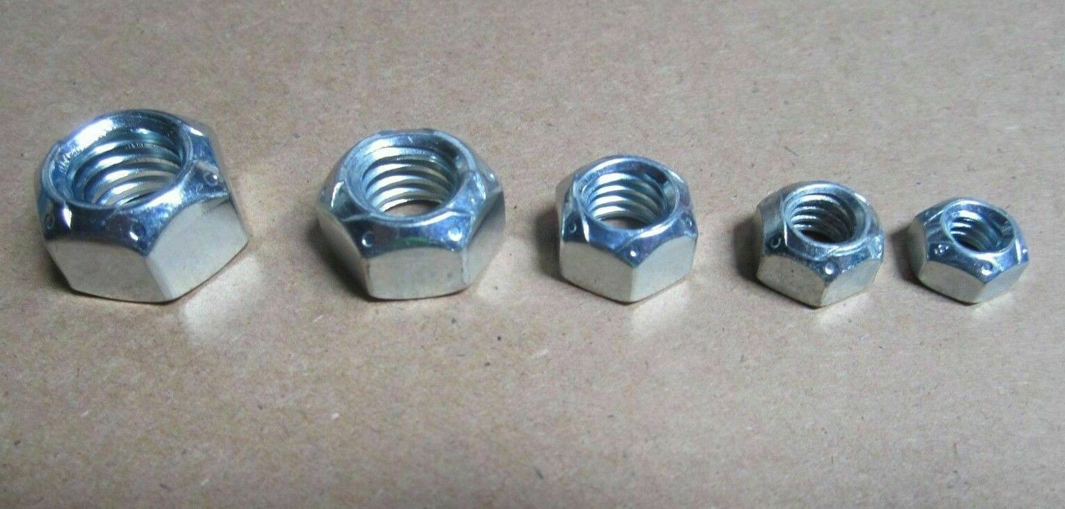 450 PIeces Fine Thread Grade C Stover Lock Nut Assortment 1/4 5/16 3/8 ...
