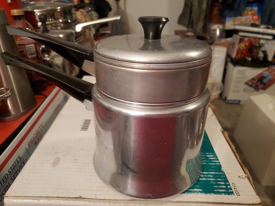 Vintage Mirro Aluminum DOUBLE POT BOILER 1-1/2 Qt - Made In USA | eBay