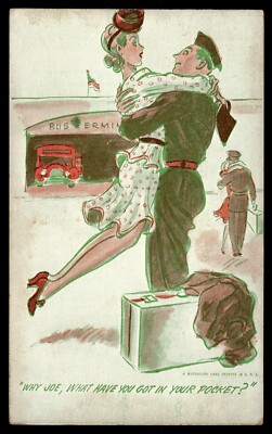 1940s Mutoscope WW2 Postcard #290 What Have You Got in Your Pocket (no ...