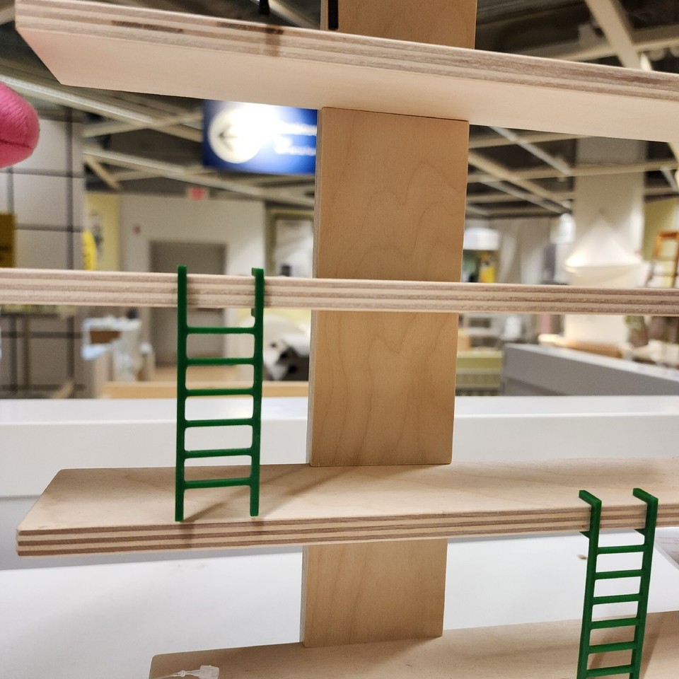 Ikea LUSTIGT Wall Shelf Maria Vinka 14 5/8" x 14 5/8" Figure Toy ...