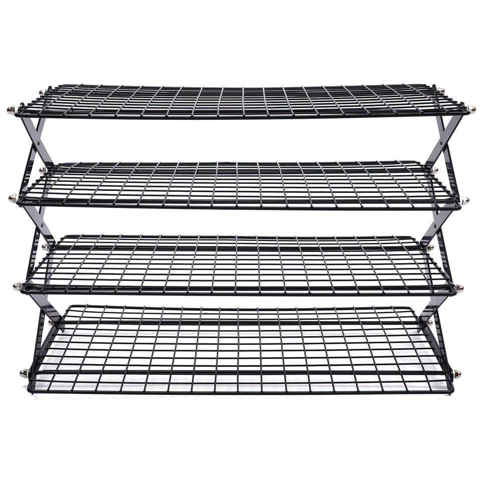 4-Tier Collapsible Cooling Rack Adjustable Design Stackable Cooling ...