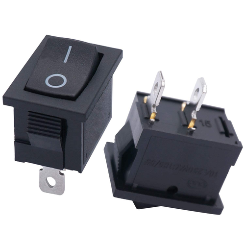 10PCS Mini Boat Rocker Switch,Snap in On/Off Switch 2 pin,AC 6A/250V ...