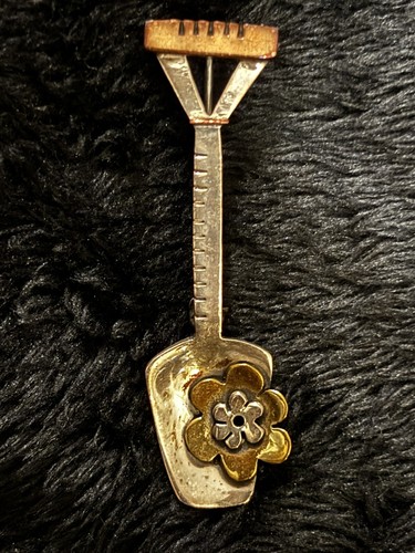 VTG Sterling Silver FAR FETCHED 3 Toned Garden Shovel Trowel Purse ...