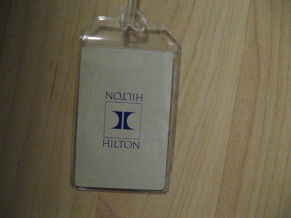 Hilton Luggage Tags - Repurposed Hotel Vintage Playing Cards Name Tags ...