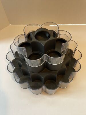 PAMPERED CHEF Spice Rotating Rack Tier Holder Carousel Lazy Susan ...