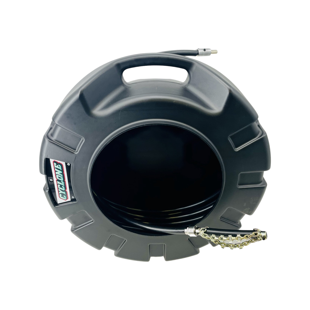 CustomEyes (CE12KIT6EN) 1/2" x 50' Enclosed Cyclone Pipe Cleaning Unit ...
