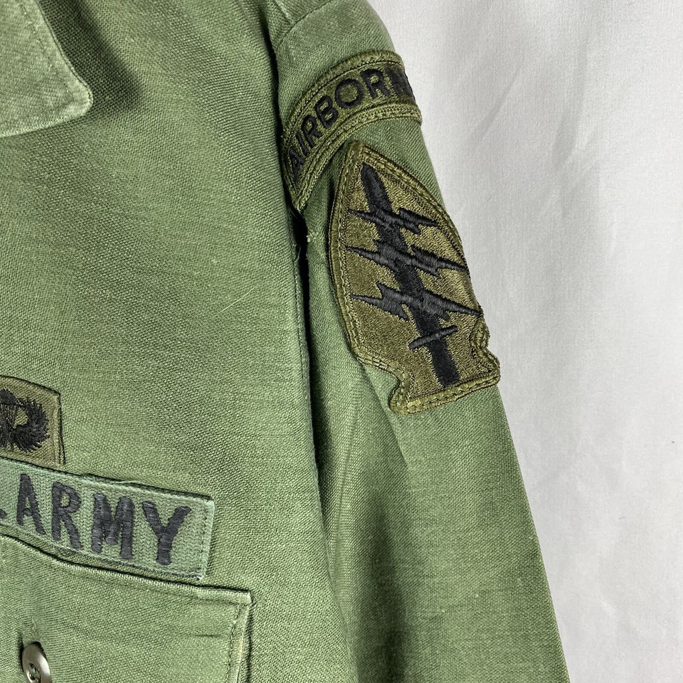 Original Vietnam War Named Special Forces OD 107 Shirt Airborne | eBay