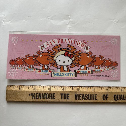 NEW Sanrio Hello Kitty SF CA sticker GOTOCHI Crab KT SIL-34083 2008 ...