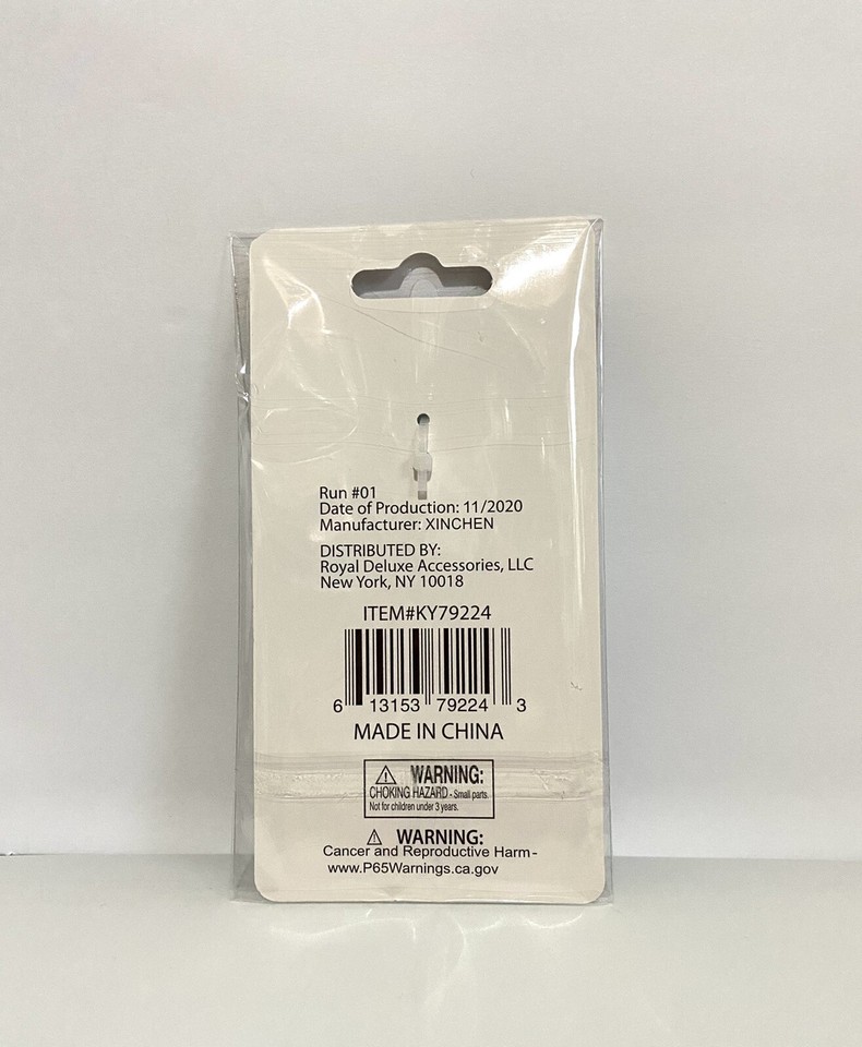 No-Touch Key - White Marbled - Door Opener & Key Ring - Germ Protection ...