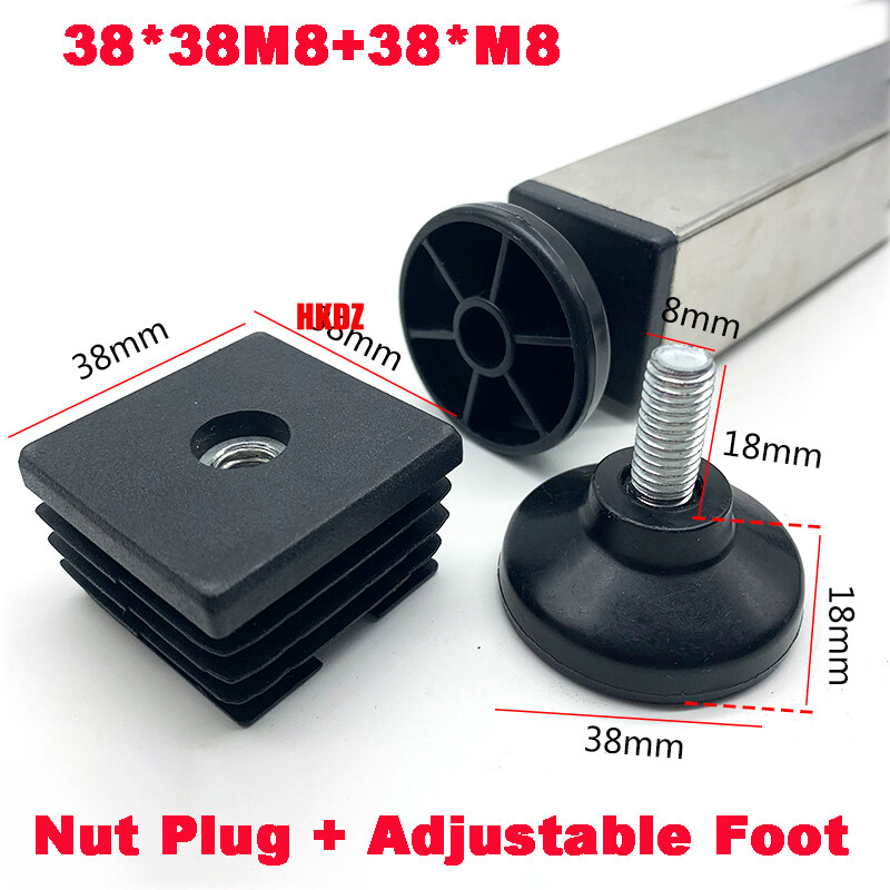Square Height Adjustable Table Foot Furniture Leveling Machine Feet/Nut ...
