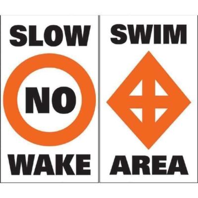 Taylor Made Slow No Wake Label Pair #46181 | eBay