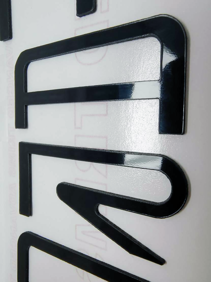 GLOSS BLACK FRONT+REAR LETTERS INSERTS FOR CAMARO 1992-2002 NOT DECALS ...