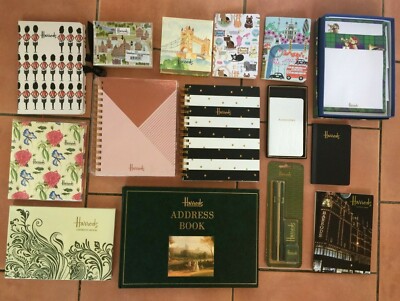 Harrods Stationery Set-Address Book-note pads-pencils-playing cards ...
