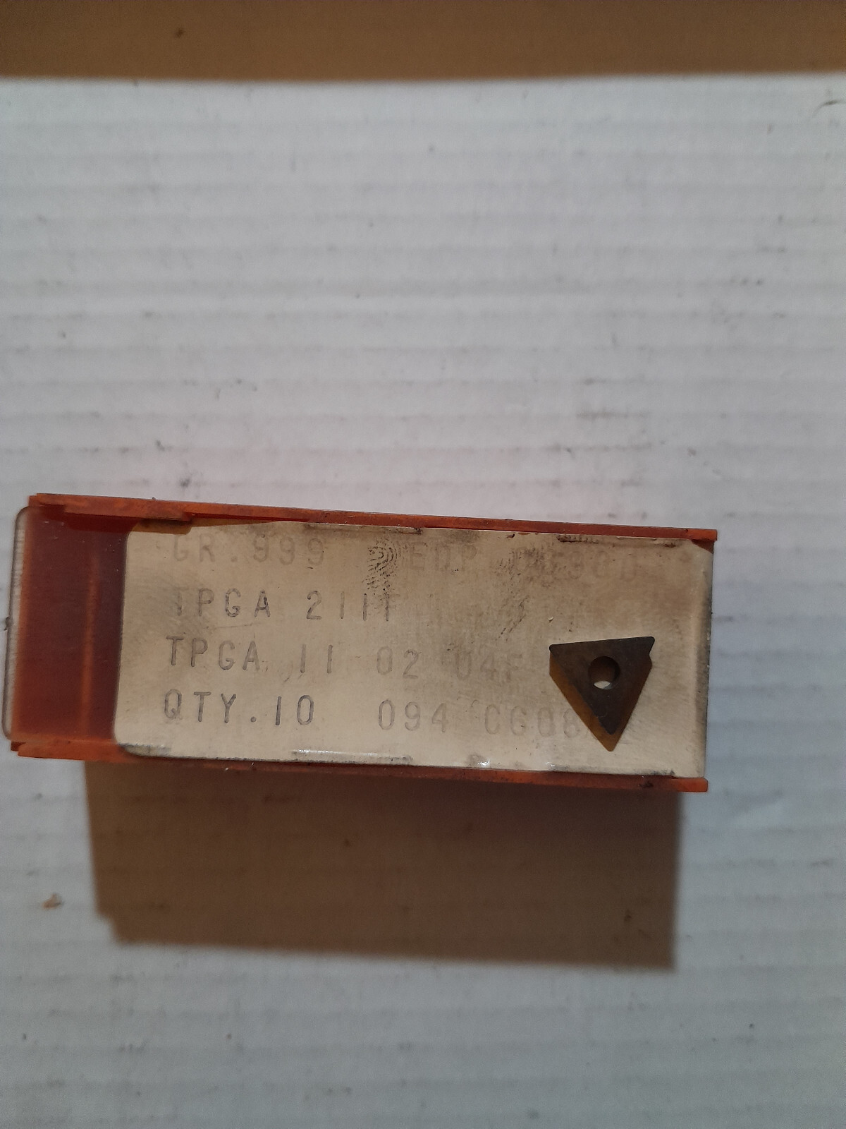 Carboloy TPGA 211F / TPGA 110204F 999 Carbide Inserts 10 pcs | eBay