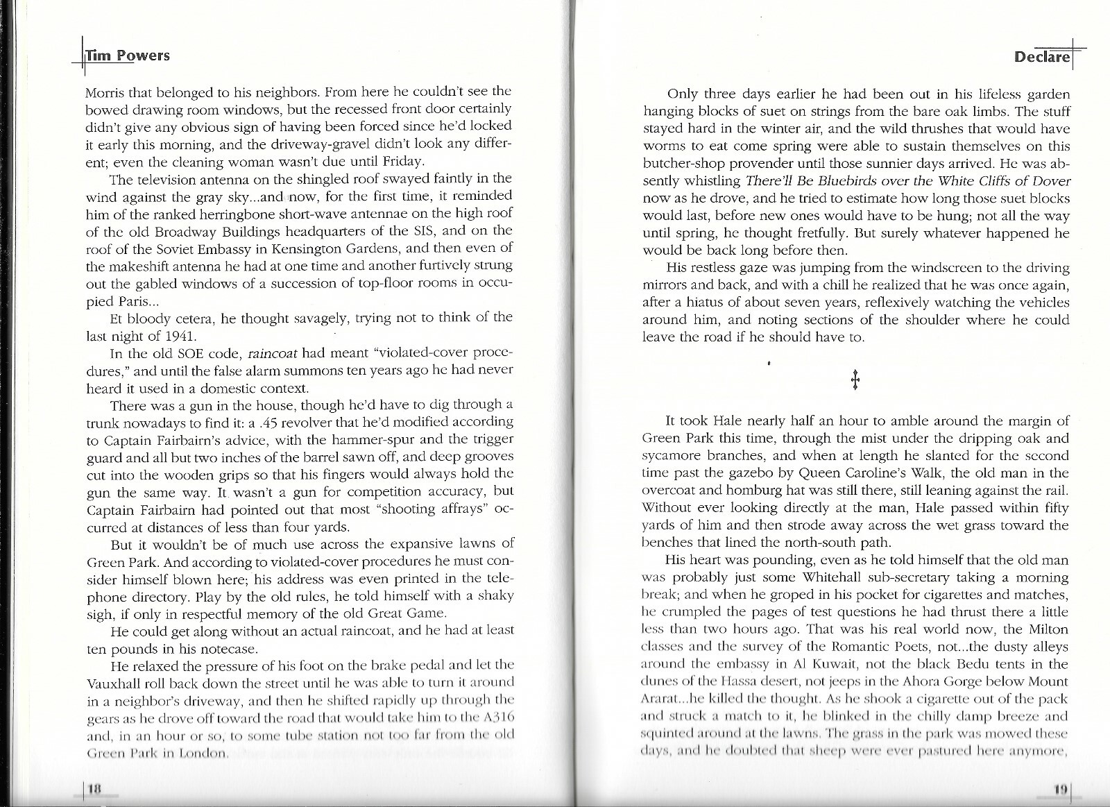 DECLARE ~ Tim Powers SIGNED twice LTD EDITION First Edition hardcover ...