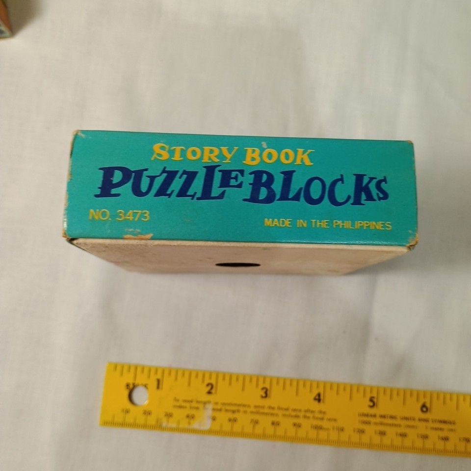 Lot 83 Vintage Story Book Puzzle Blocks makes 6 complete puzzles ...