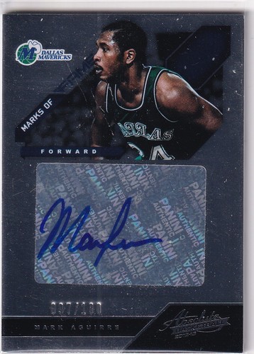 12/13 PANINI ABSOLUTE MARK AGUIRRE AUTOGRAPH AUTO /100 #30 | eBay