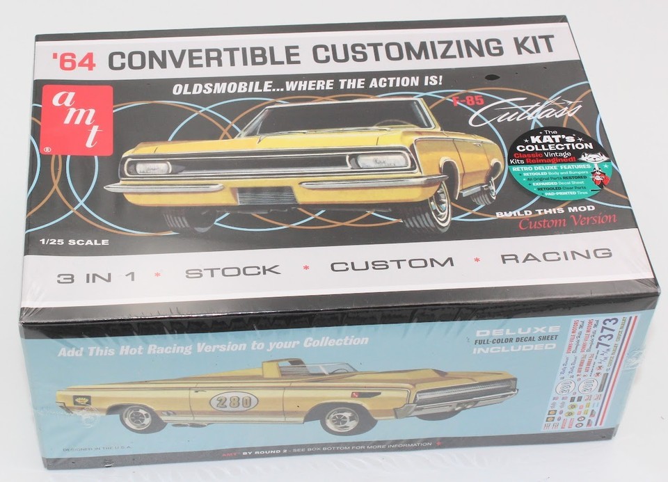 AMT '64 Oldsmobile F-85 Cutlass Convertible Plastic Model Kit 1/25 ...