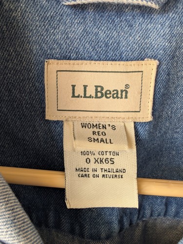 Vintage L.L. Bean Jacket Women’s Size Small Denim Jean Blue Wash ...