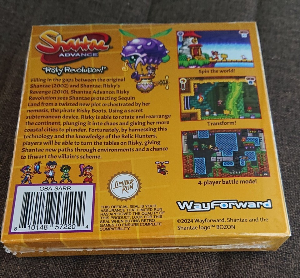 WayForward ShantaeRR-GBA Shantae Advance Risky Revolution Sealed ...