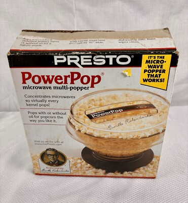 VINTAGE PRESTO POWERPOP Microwave Popcorn Maker | eBay