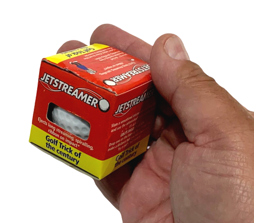 JETSTREAMER GOLF BALL PRANK Explodes Paper Streamer Gag Joke Funny Gift ...