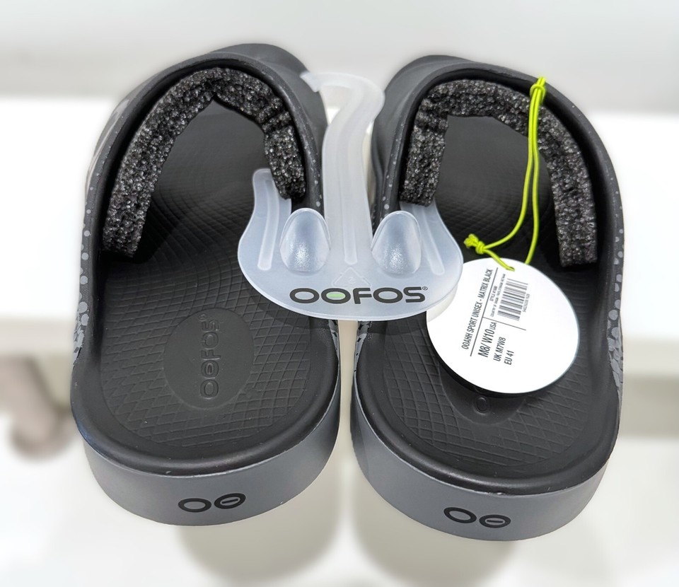 OOFOS OOAHH Sport Sandal Lightweight Recovery Slide #1500 - Matrix Black | eBay