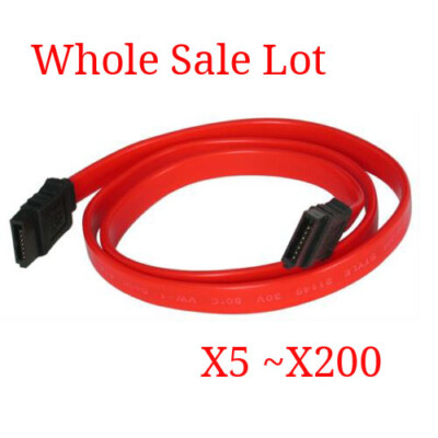 16" Serial ATA SATA RAID DATA Hard Drive HDD Cables Red [LOT] | eBay