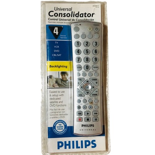 Phillips Universal Remote Control For Up To 4 Devices TV VCR DVD | eBay