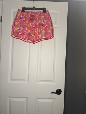 Jess Lea Xl Shorts Pink With Multi Color Martini Print | eBay