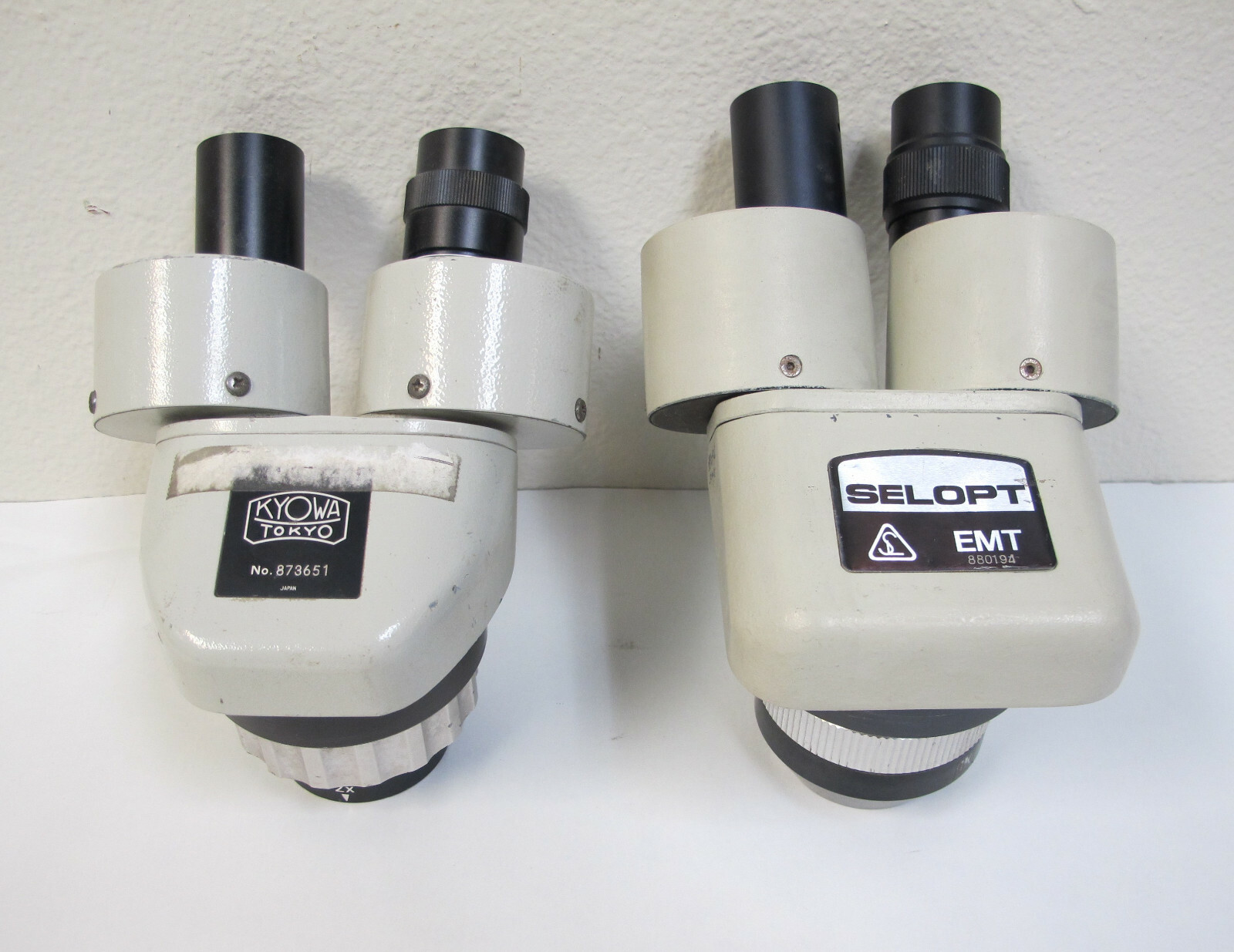 Lot of 2 Kyowa Tokyo & SELOPT EMT Binocular Microscope Heads | eBay