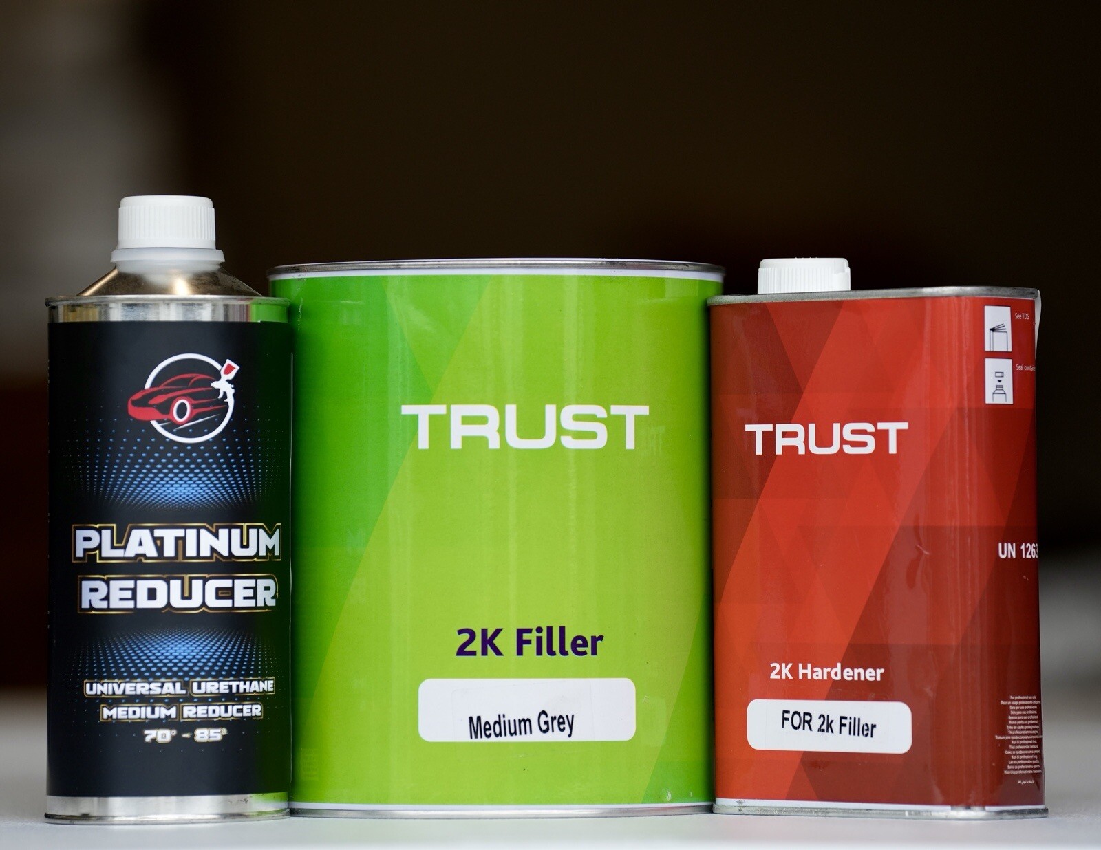 Trust Automotive 2K Urethane Primer Surfacer/Filler Gray Gallon Kit ...