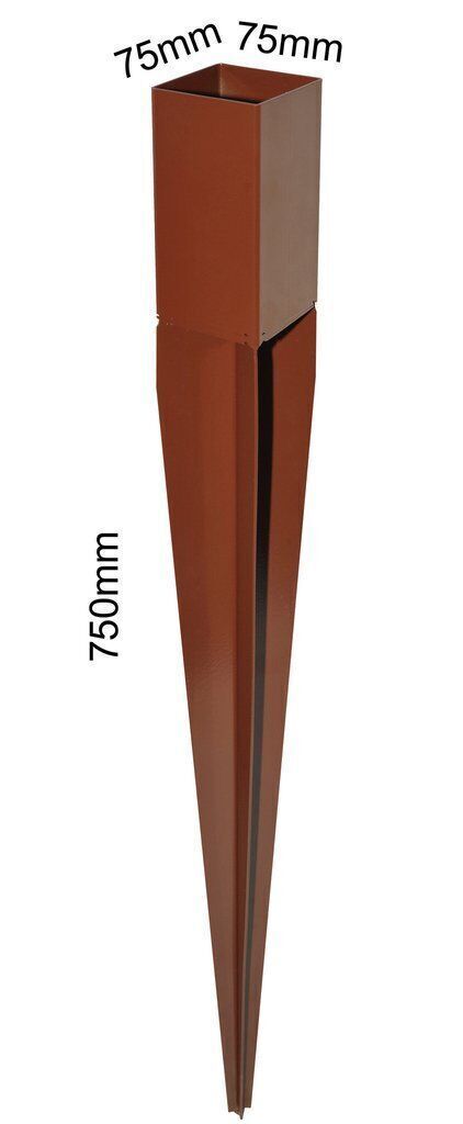 10x Fence Post Holder Spike Support Rust Resistant Metal Stakes 3 ...