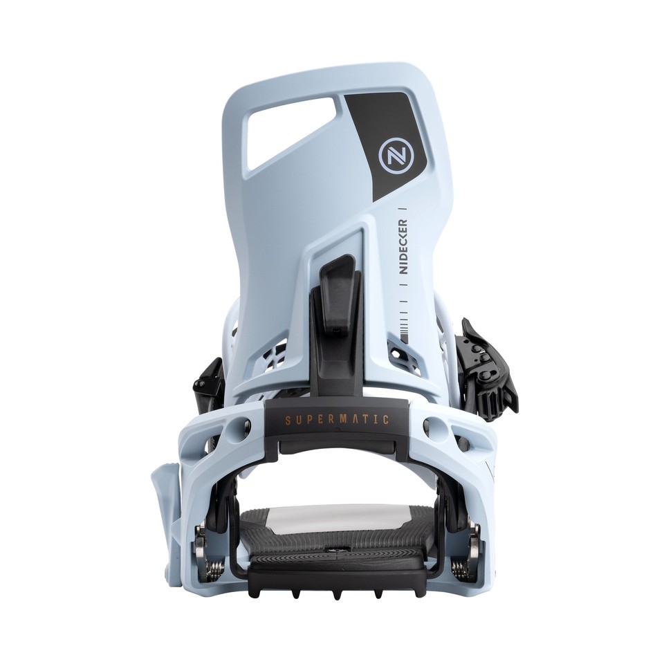 Nidecker Supermatic Step-In Automatic Snowboard Binding, Cannon Blue ...