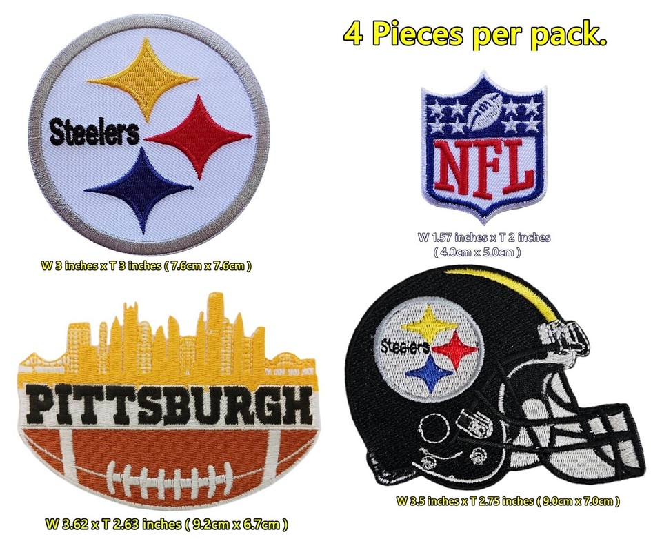 Phittsburgh City Steelers,Pirates,Pitt,Penguins Patches Embroidered ...