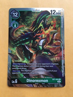 Dinorexmon BT7-053 R Digimon CCG TCG | Next Adventure Near Mint English ...