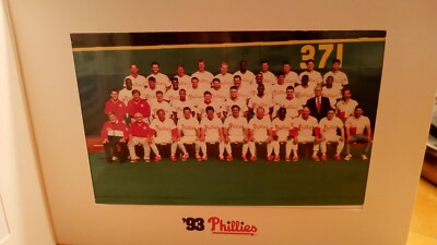 1993 PHILADELPHIA PHILLIES BASEBALL WORLD SERIES TEAM PHOTO SCHILLING ...