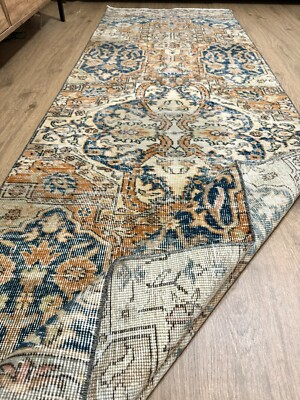 3x10ft Mandala Vintage Runner, Turkish Runner, Handwoven, Bohemian Wool ...