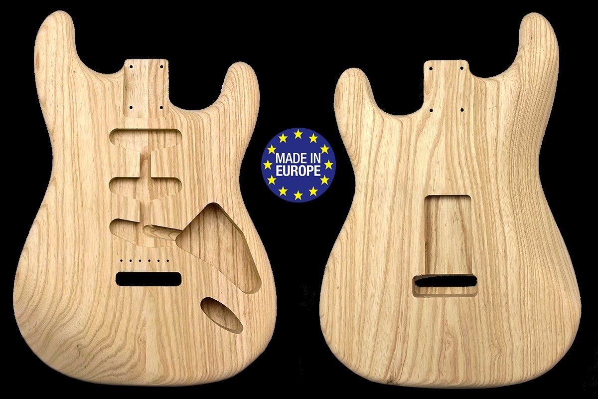 Electric guitar body compatible Strat 60s 2 pieces light Swamp Ash ...