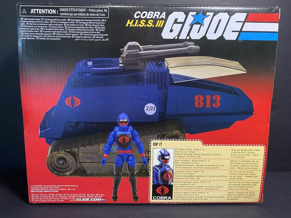 HISS III & Rip It GI Joe Retro vehicle figure Walmart exclusive MIB ...