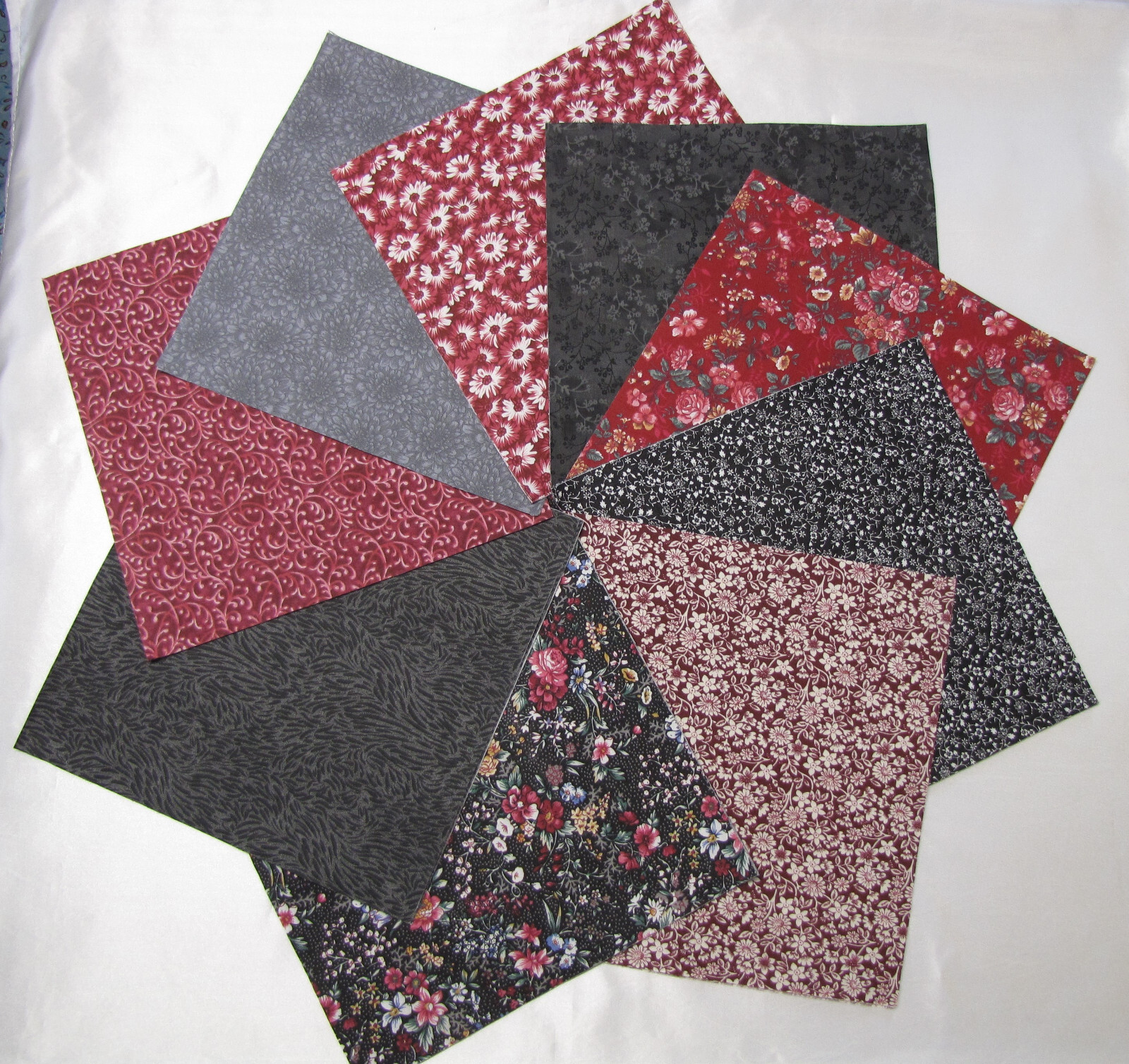 Patchwork Layer Cake Fabric~ (36-10” Sqs) “Multi #2” Quilt Tops, Crafts ...