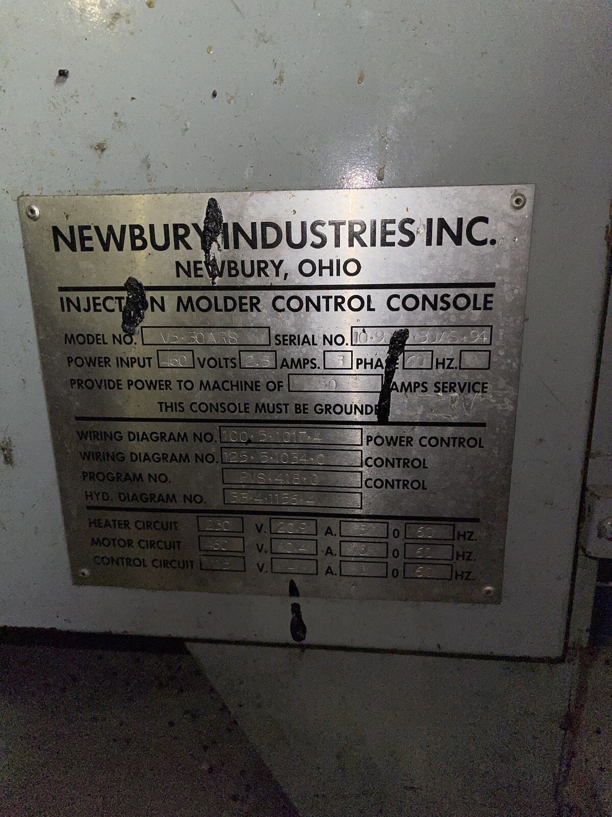 30 Ton Newbury V3-30BRS Vertical Shuttle Injection Molding Machine | eBay