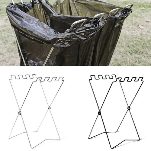 Compact Leaf Bag Stand with Portable Storage Holder for Easy Waste ...